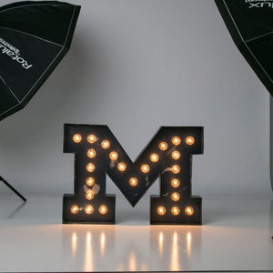 University of Michigan Block M Marquee Sign - Etsy