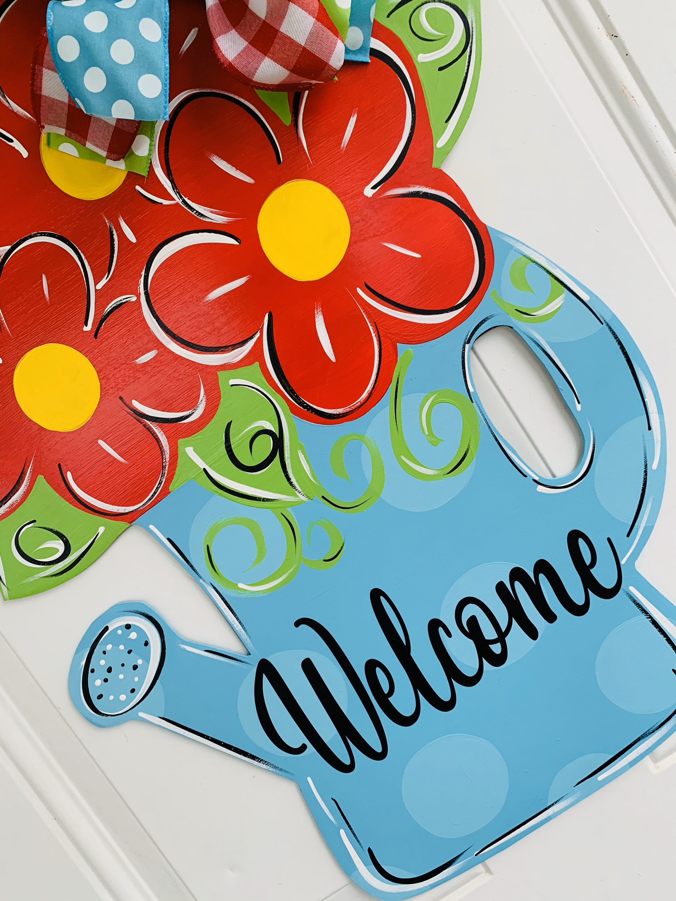 Spring Door Hanger, Summer Door Hanger, Flower Door Hanger, Spring ...