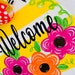 Welcome Front Door Hanger, Spring Door Hangers, Round Door Hangers - Etsy