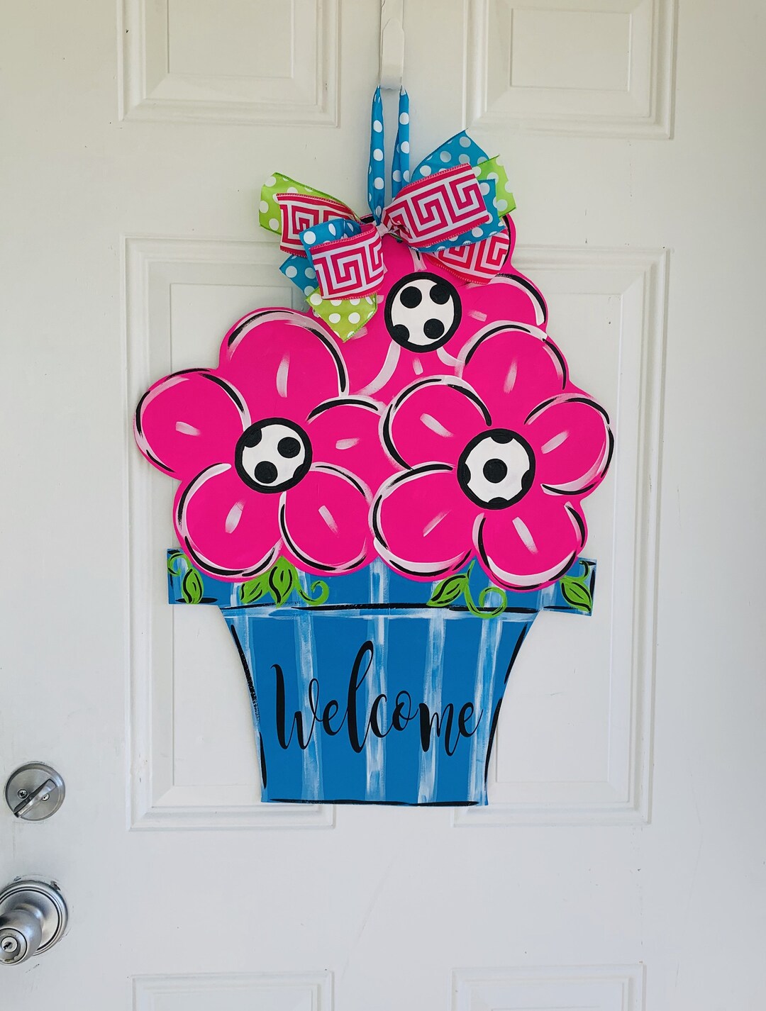 Spring Front Door Hanger Summer Door Hanger Spring Wreath - Etsy