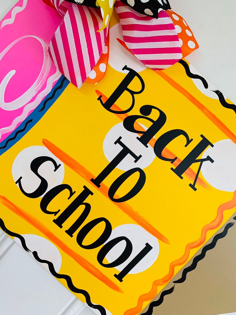 Back to school door decoration personalized class room | Etsy