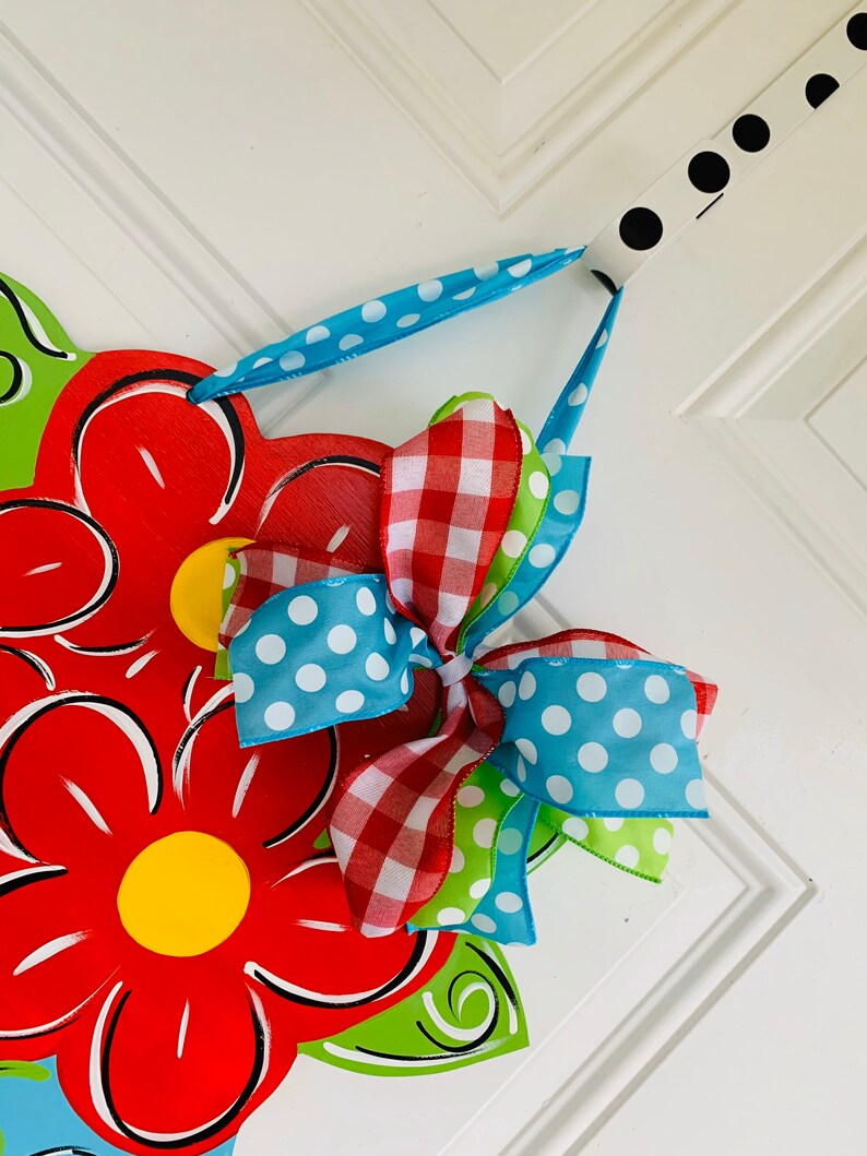 Spring Door Hanger Summer Door Hanger Flower Door Hanger - Etsy