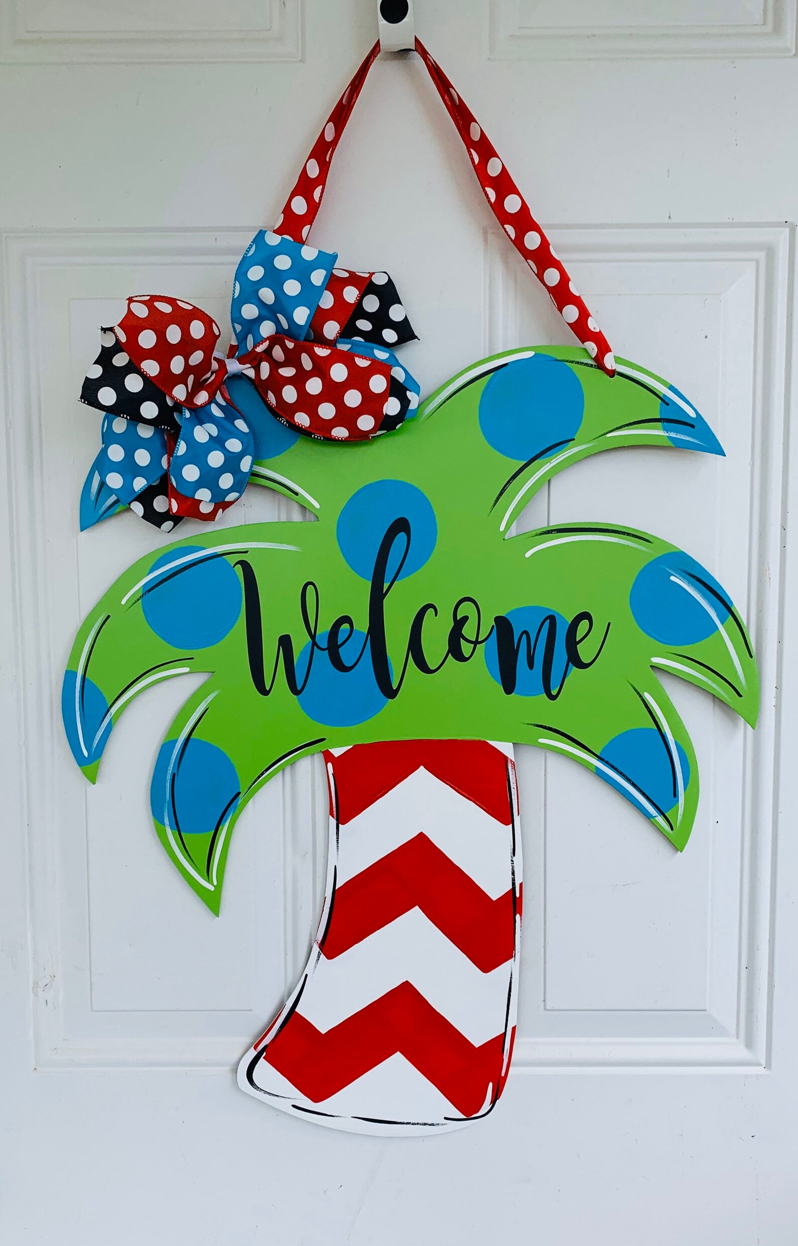 Palm Tree Door Hanger Palmetto Tree Beach Decor | Etsy