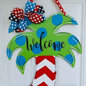 Palm Tree Door Hanger, Palmetto Tree, Beach Decor - Etsy