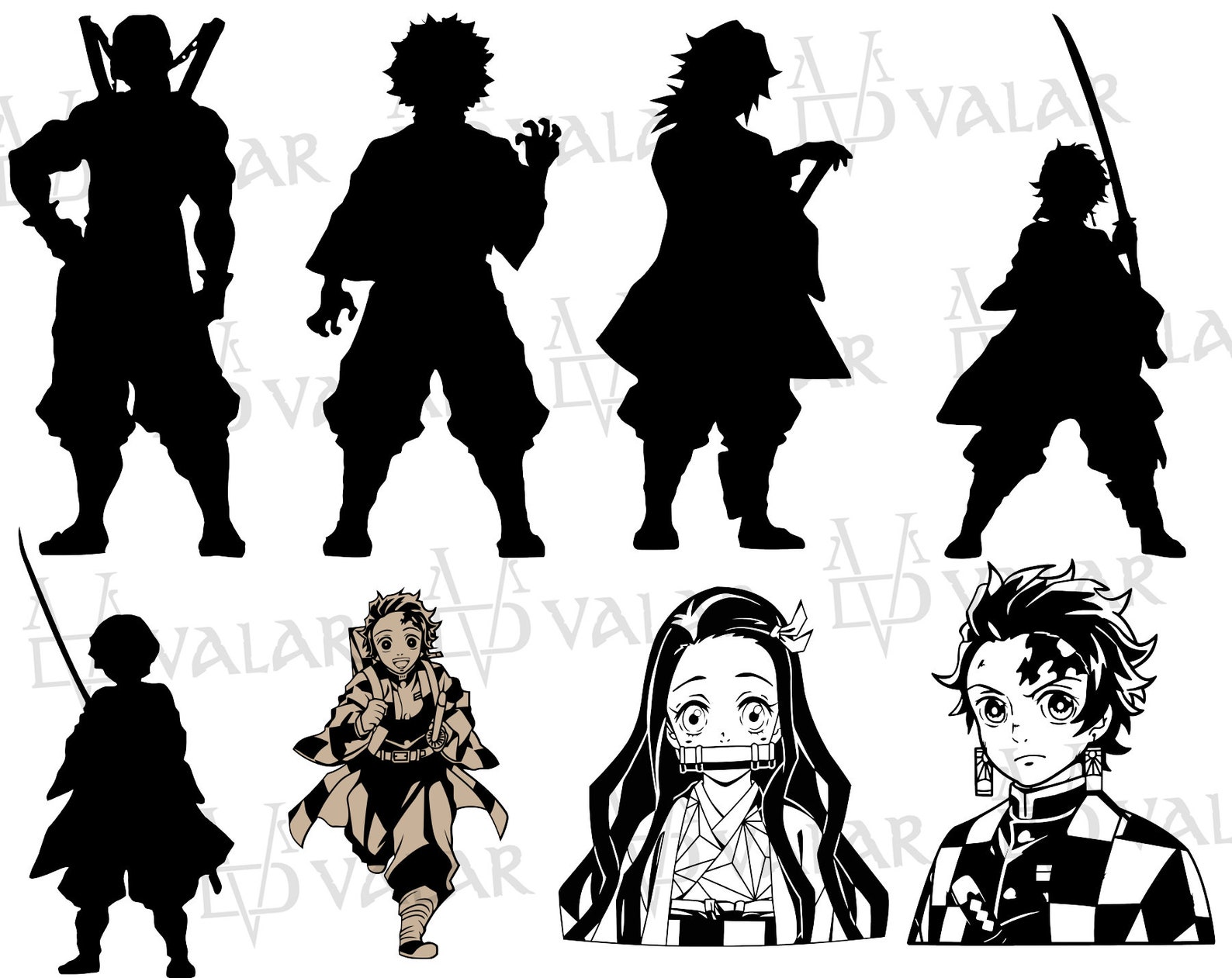 20 Anime Bundle Svg Anime Characters Svg Bundle Anime Manga | Etsy UK