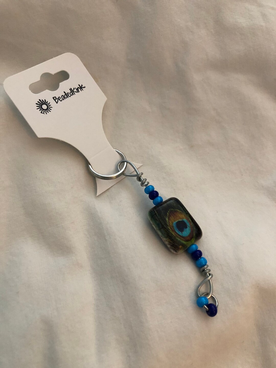 Small Peacock Feather Zipper Pull - Etsy