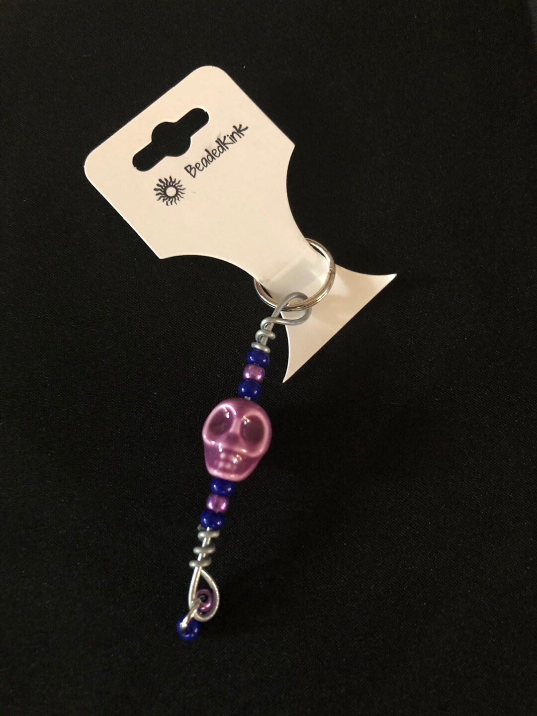 Purple Skull Zipper Pull - Etsy