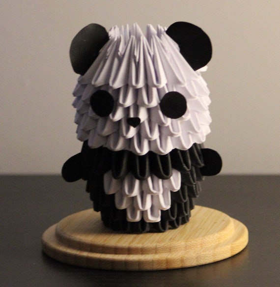 3D Origami Panda Home Decor | Etsy