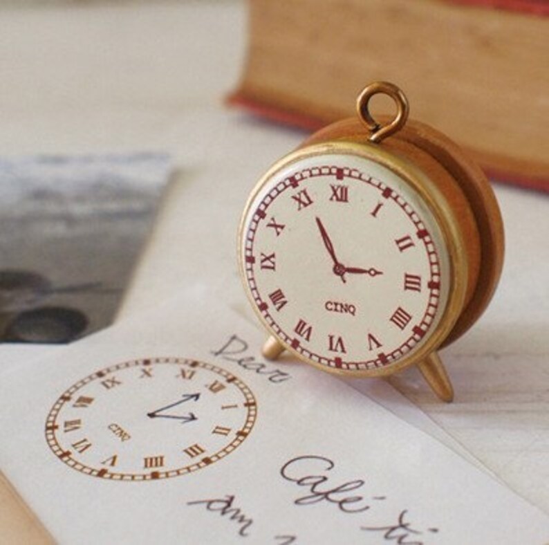 Antique Clock Stamp Wooden Rubber Stamp Diary Stamp - Etsy