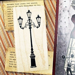 Stree Lamp Style Stamp Rubber Stamp Deco Stamp Diary Stamp - Etsy
