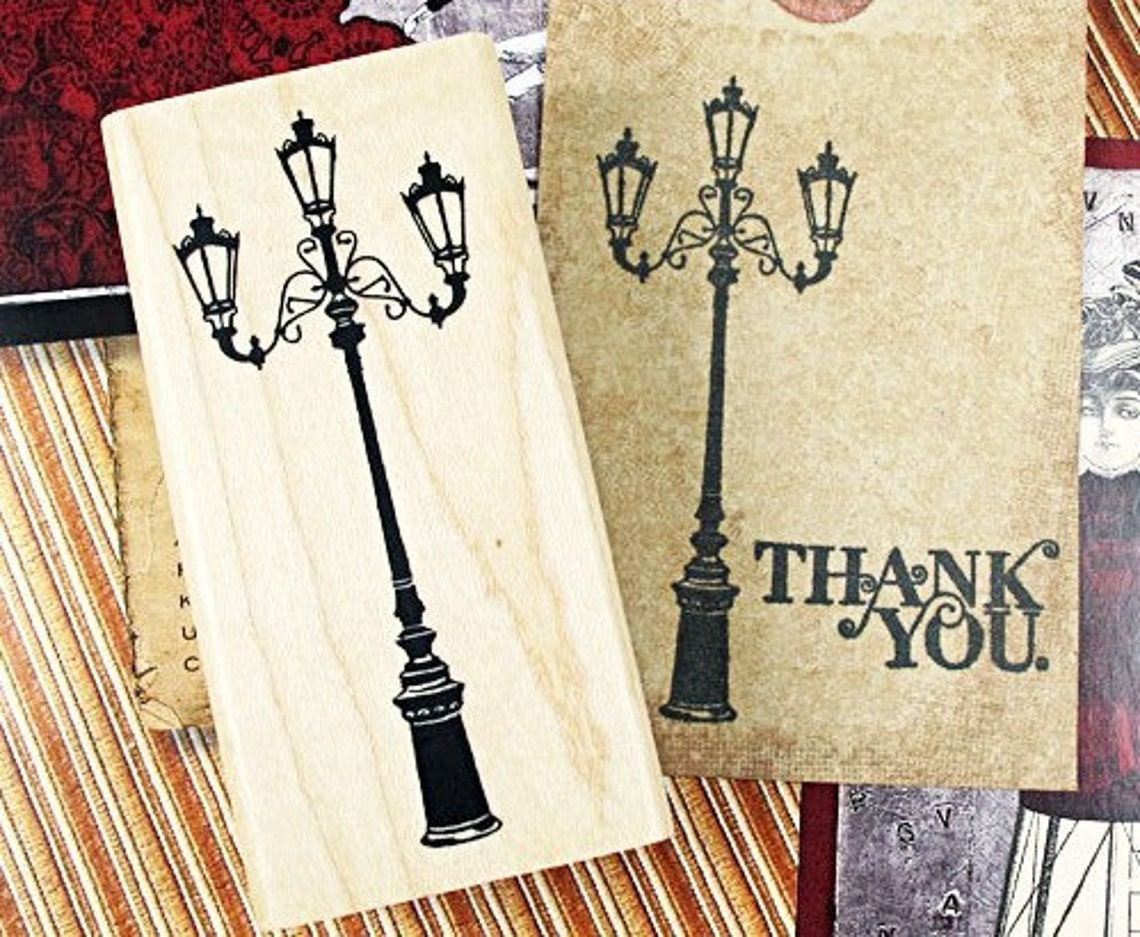Stree Lamp Style Stamp Rubber Stamp Deco Stamp Diary Stamp - Etsy