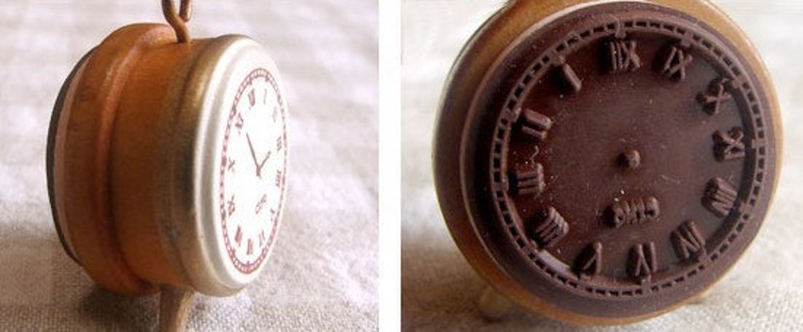 Antique Clock Stamp Wooden Rubber Stamp Diary Stamp - Etsy