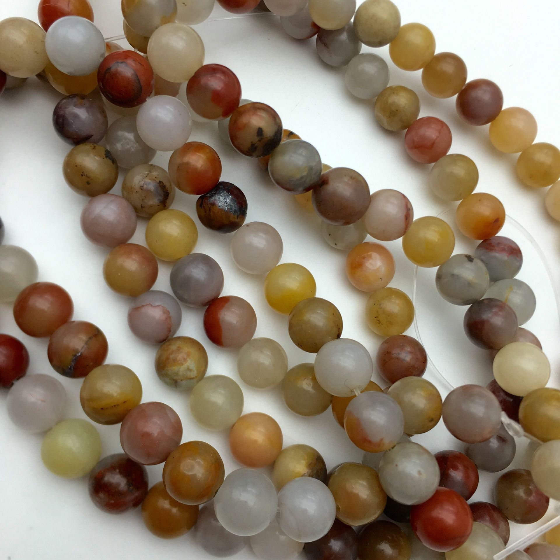 Mixed Color Jade Round Beads 8mm 10mm Gemstone Beads full - Etsy