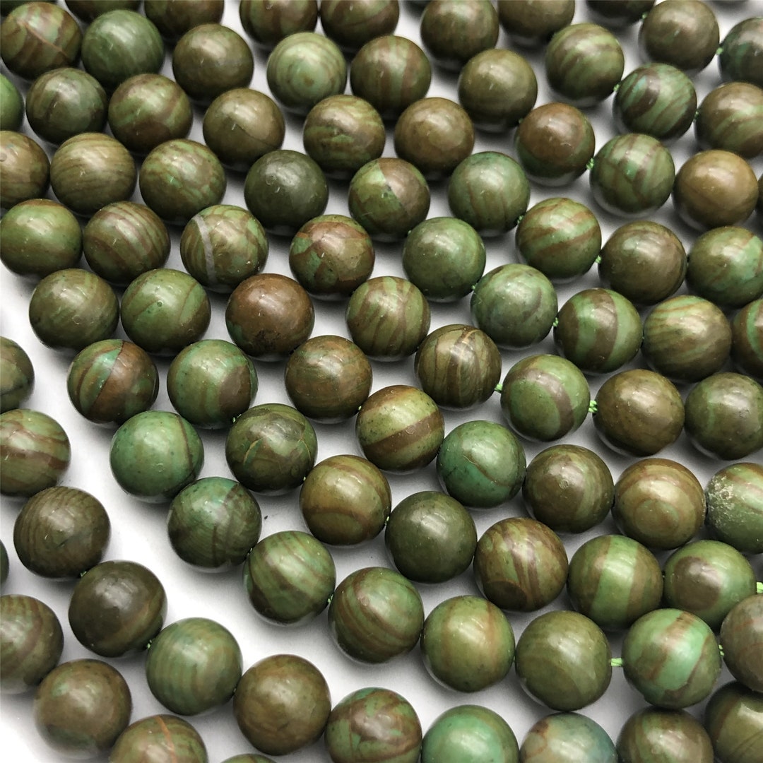 Green Rhodonite Round Beads , 8mm 10mm Gemstone Beads ,full Strand - Etsy