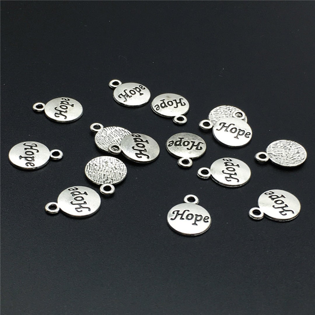 Bulk 50pcs Hope Charms hope Pendants hope Tags hope Logo 12mm X 15mm - Etsy