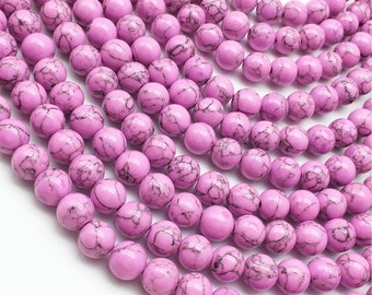 Pink Turquoise Beads | Etsy