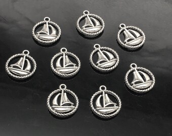 Sailboat Charm | Etsy