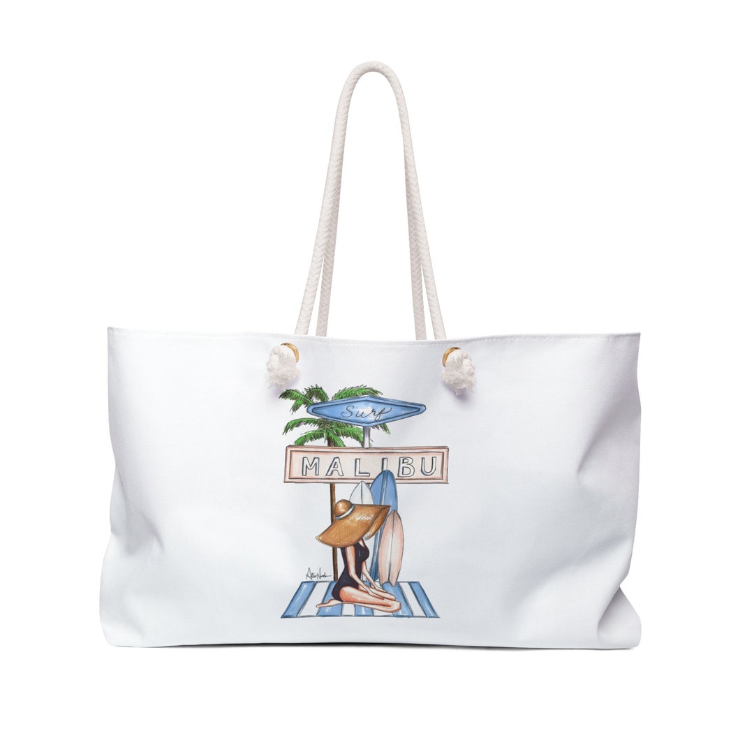 Malibu Beach Weekender Bag, (summer Tote - Pool Tote Bag - Beach Tote ...