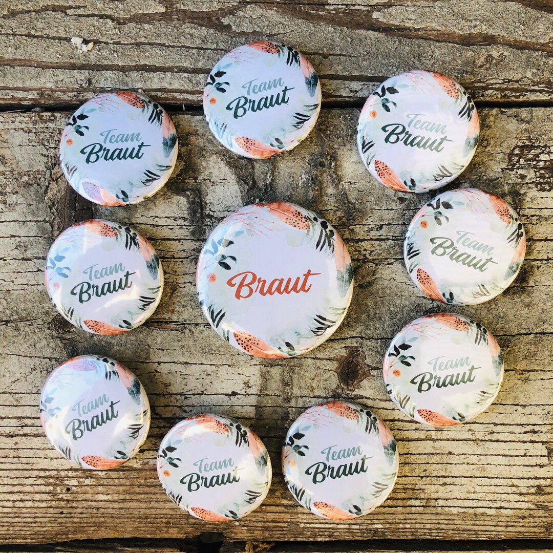 JGA Button Set Boho Bride Team Bride - Etsy