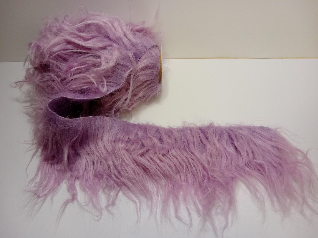 Faux Fur,lt Purple Faux Fur Strip,crafting Fur,sewing Fabrics,plush ...