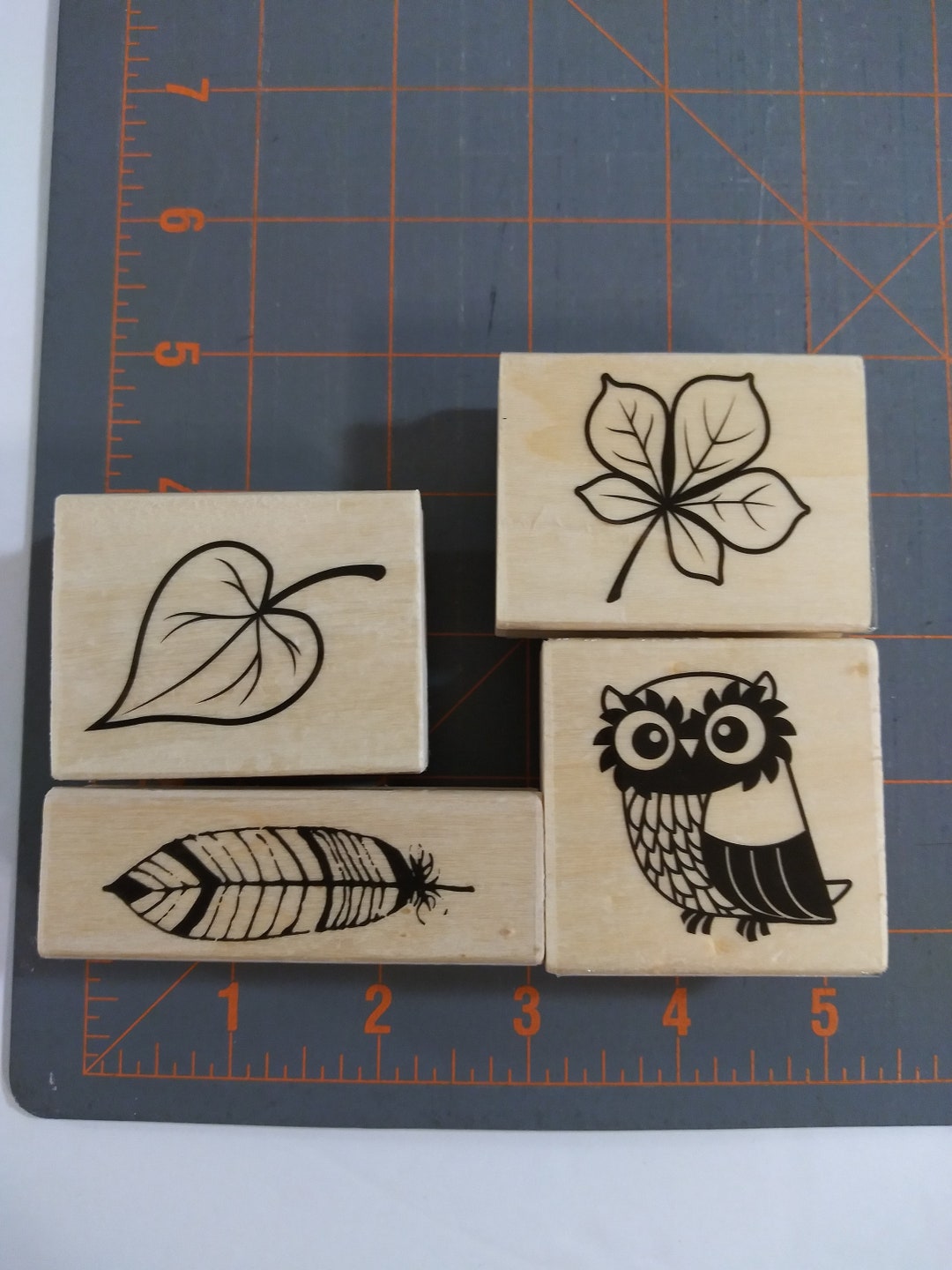 Rubber Stamps,autumn Rubber Stamps,fall Stamps,owl Stamps,feather ...