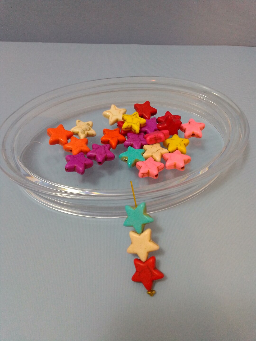 Star Beads,reconstituted Stone Beads,mixed Color Synthetic Beads,craft ...
