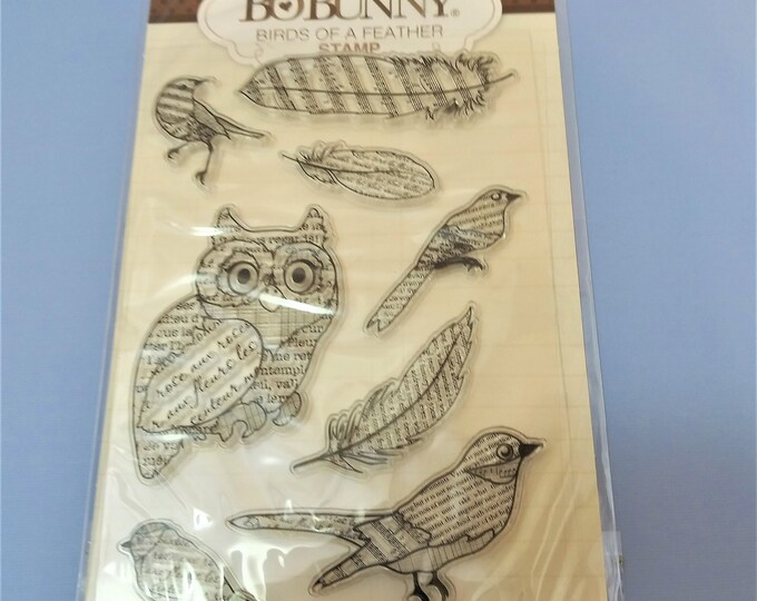 Bird Stamps,owl Stamps,feather Stamps,clear Stamps,cardmaking Supply ...