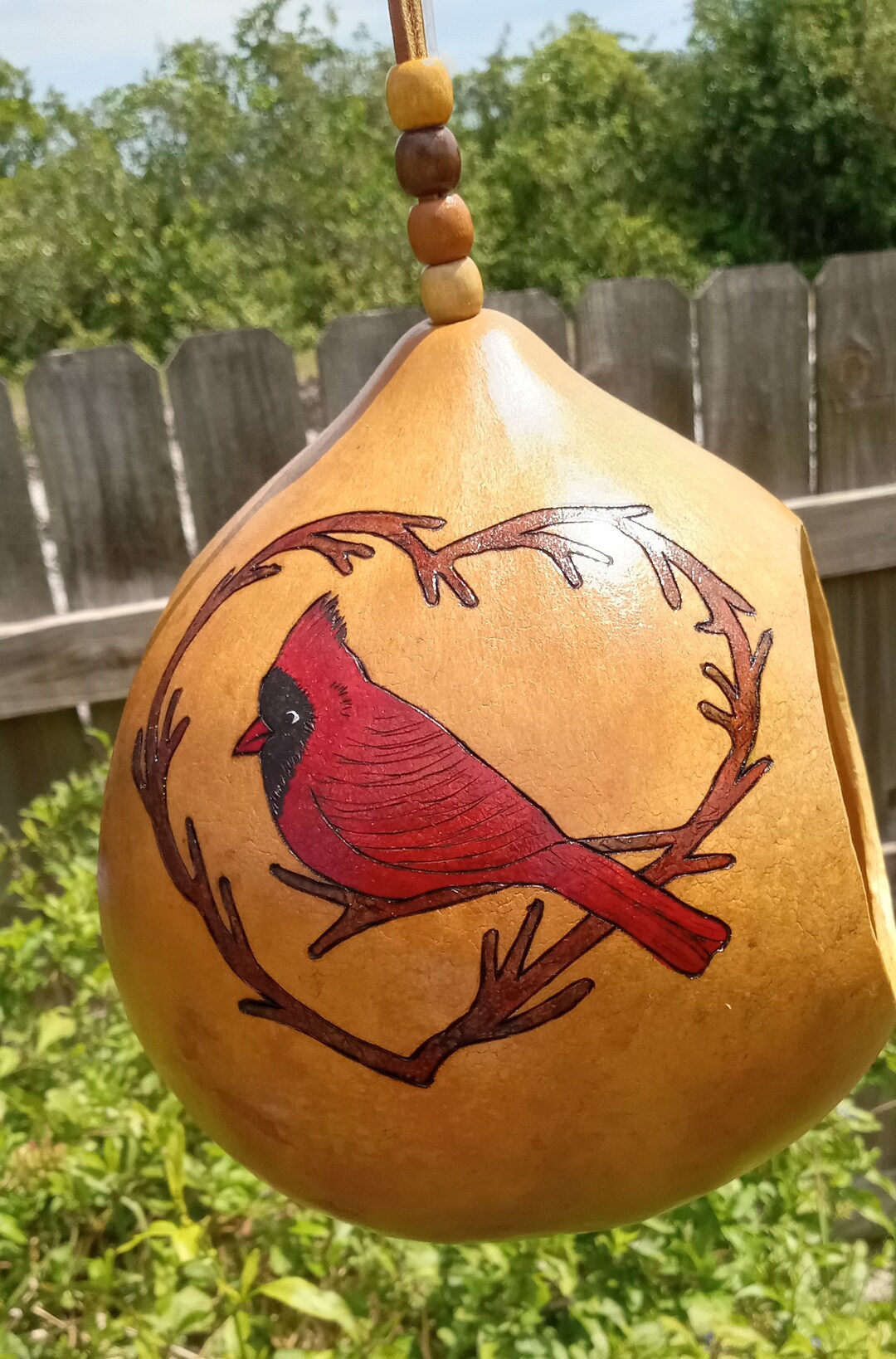 Gourds,bird Feeder or Planter,gourd Art,cardinal Birds,cardinal Bird ...