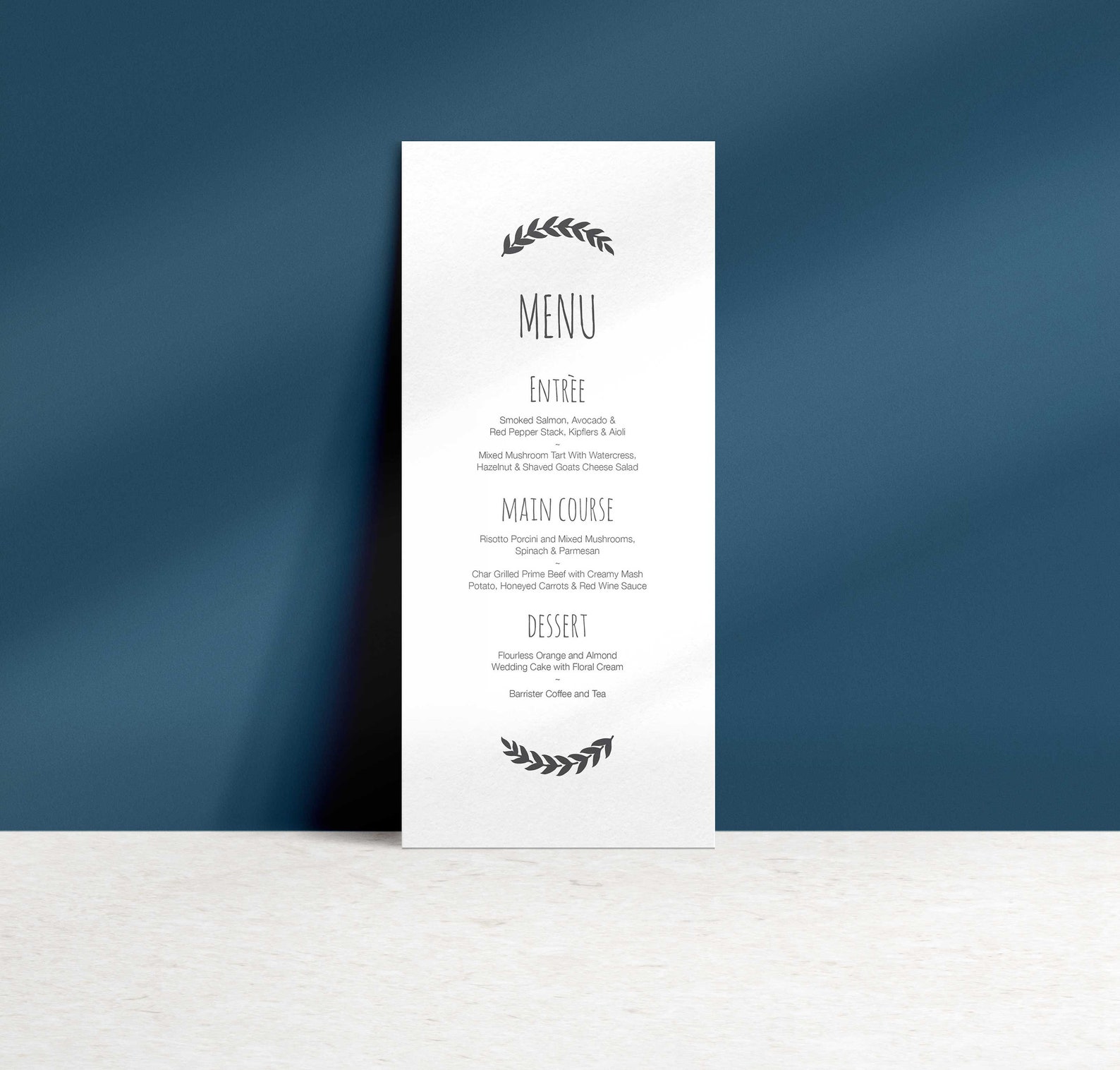 Wedding Menu Printable Custom DIY Wedding - Etsy