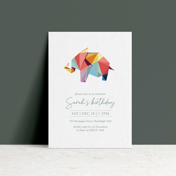 Origami Invitation - Etsy