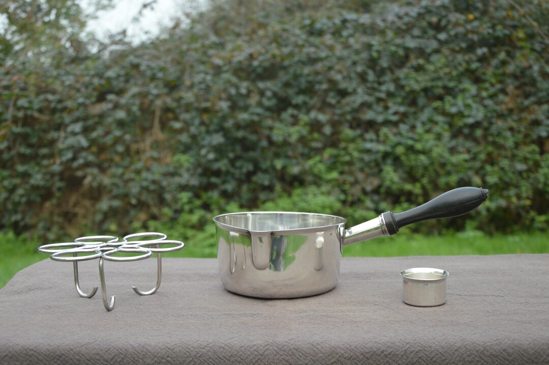 Antique Solid Silver Sauce Pan Pot French Silver Breakfast Set Dents ...