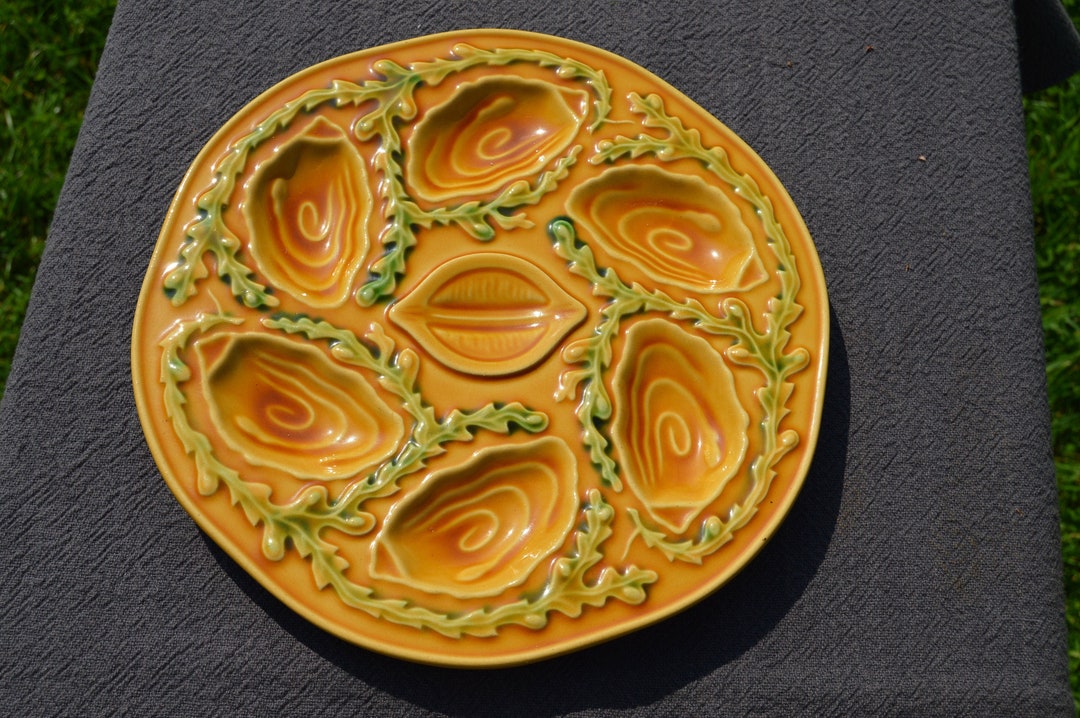 Orfinox Oyster Plate French Shellfish One Oyster Mussel Fish - Etsy