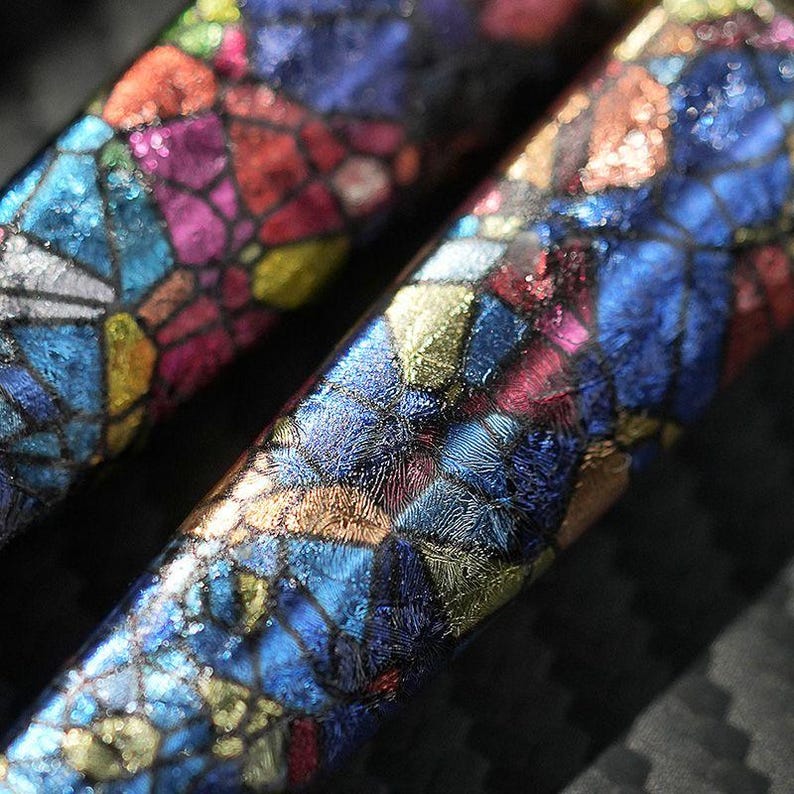 Fountain Pen With Mosaic Lacquer Finish, Bible Study Ink Pen, Iridium ...
