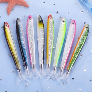 Fish Shaped Ballpoint Pens, 0.7mm Blue Ink, Fun Novelty Writing Pens ...