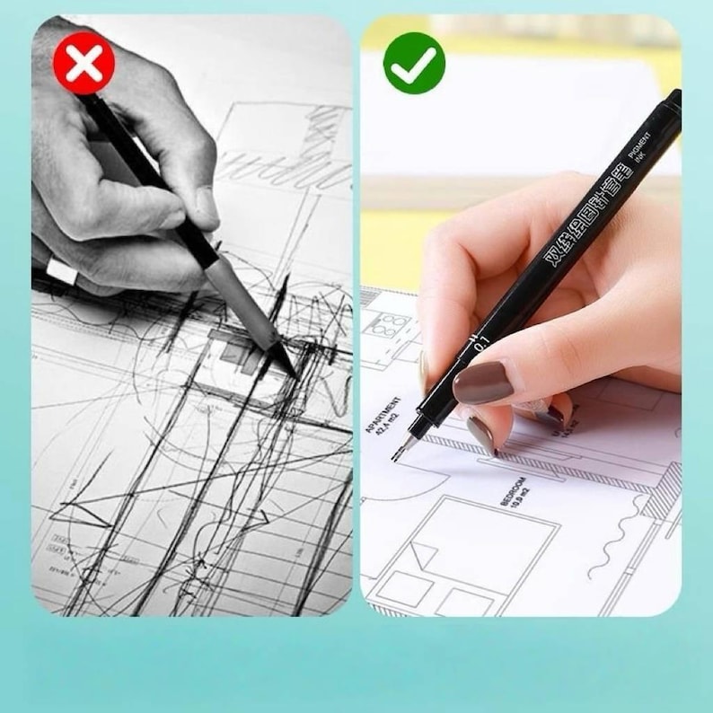 Dual Tip Fineliner Pens: Waterproof Double Line Drawing Set - Etsy