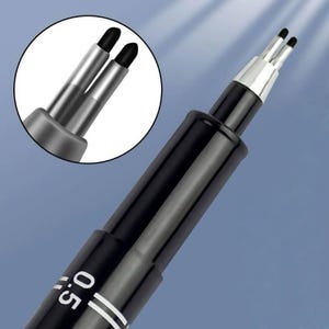 Dual Tip Fineliner Pens: Waterproof Double Line Drawing Set - Etsy