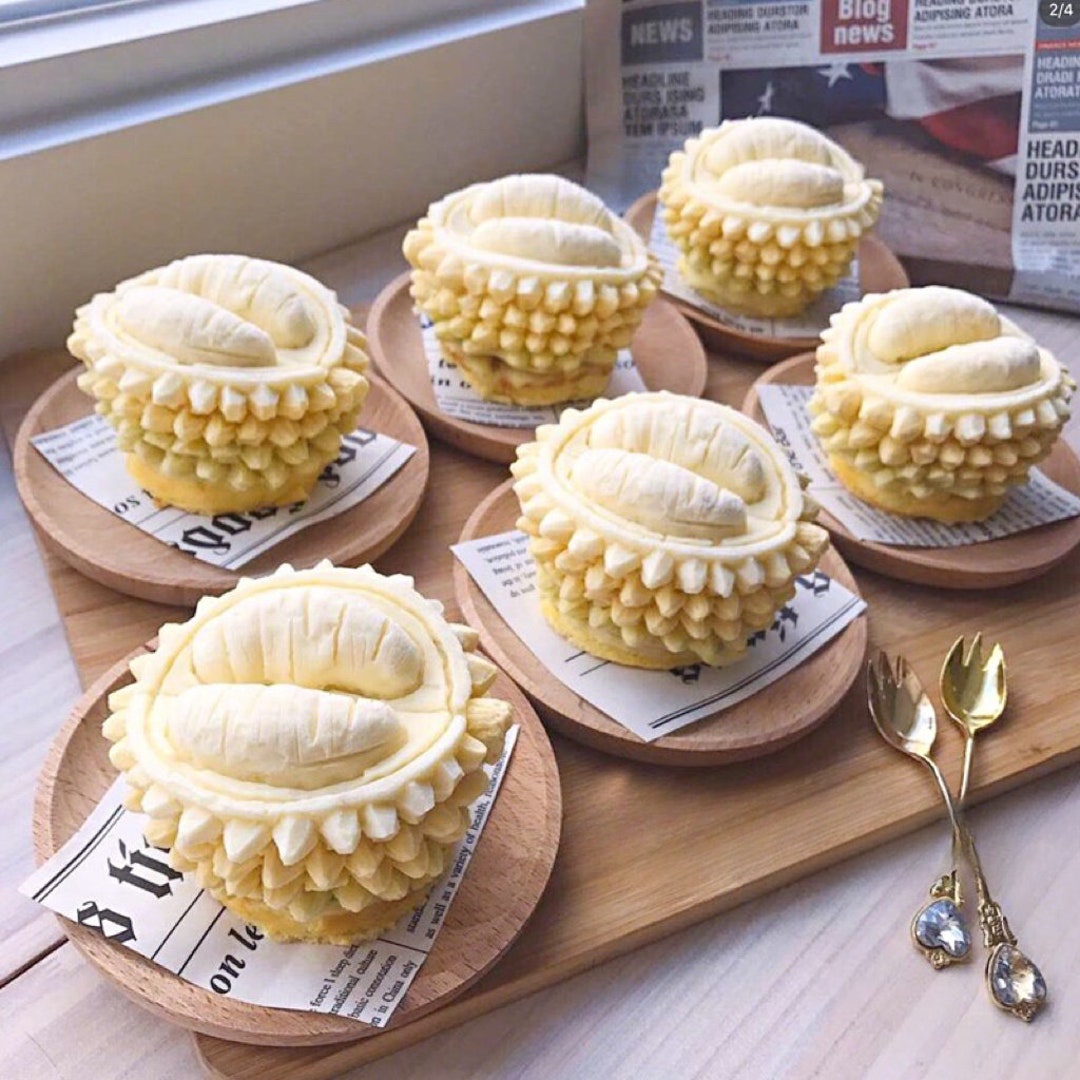 Durian Mousse Cake Silicone Mold Fruit Pudding Ice Cream Baking Dessert ...