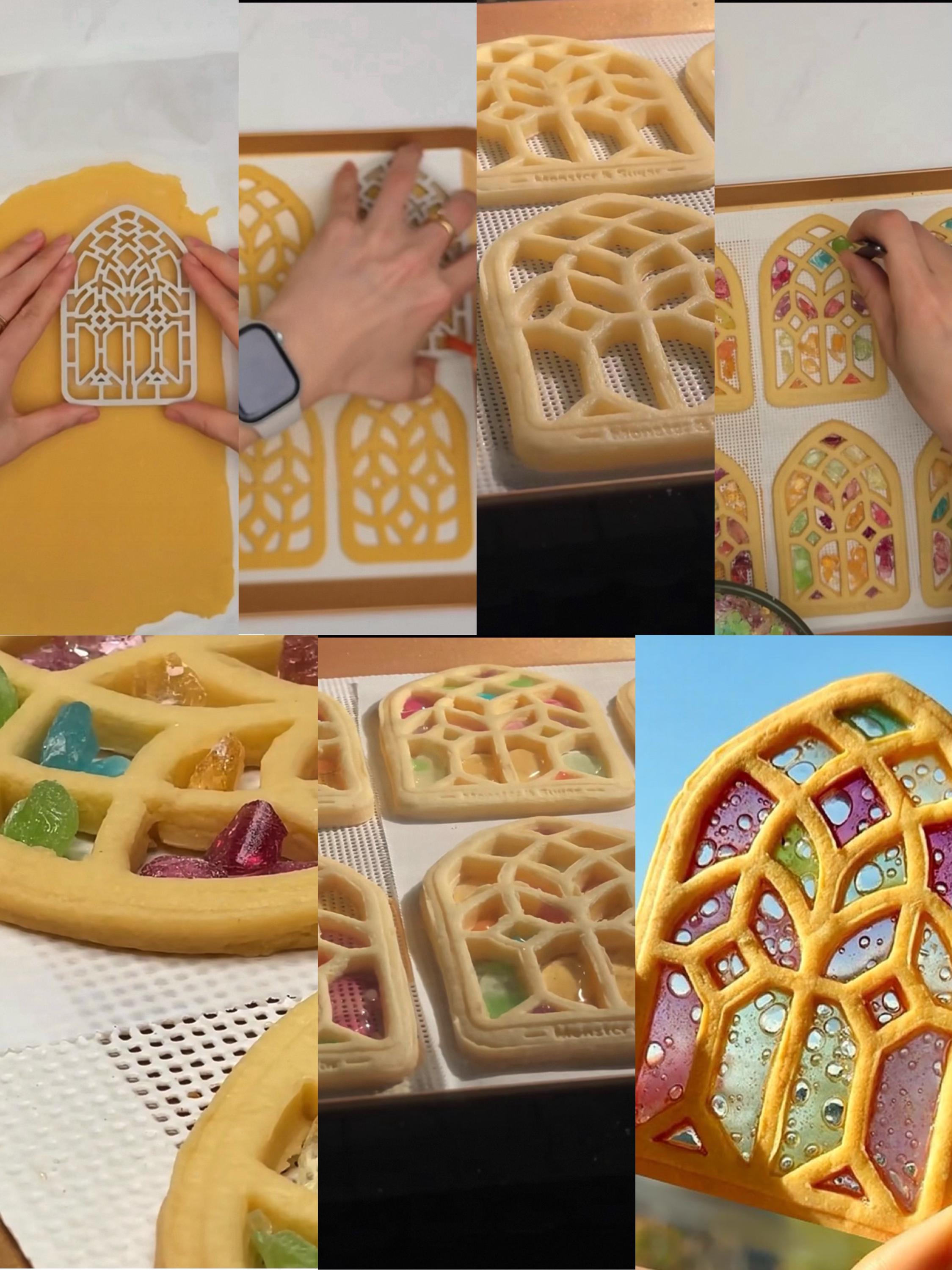 Stained Glass Church Cookie Cutter, Cathedral Window Baking Mold ...