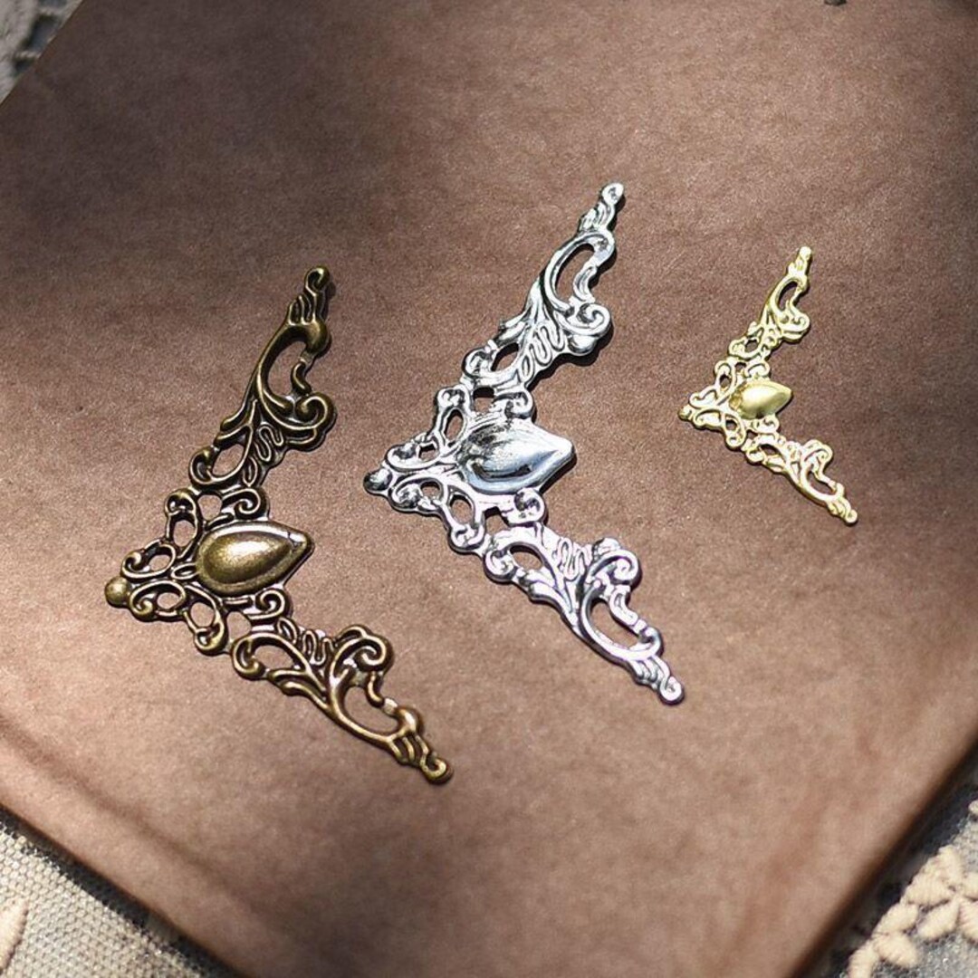 100pcs Vintage Metal Corner Protectors, Photo Album, Junk Journal ...