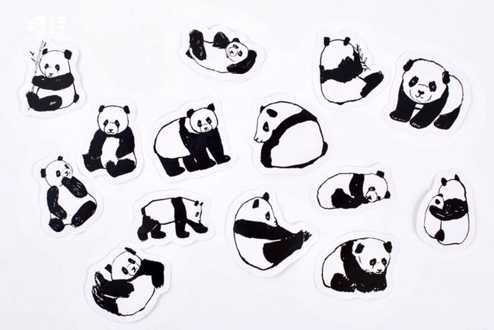 45 piece New Cartoon Panda Sticker lot For Craft Diary | Etsy