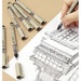 Precision Fineliner Pens Ultra-fine Needle Tip, Quick-drying, Smudge ...