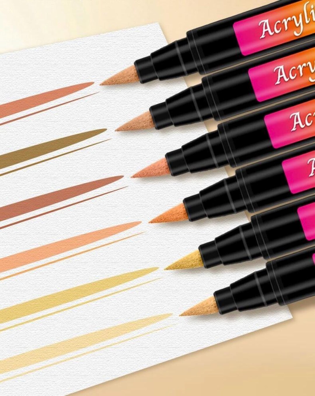 12pcs Skin Tone Markers, Soft Tip Art Pens for Anime Drawing, Acrylic ...