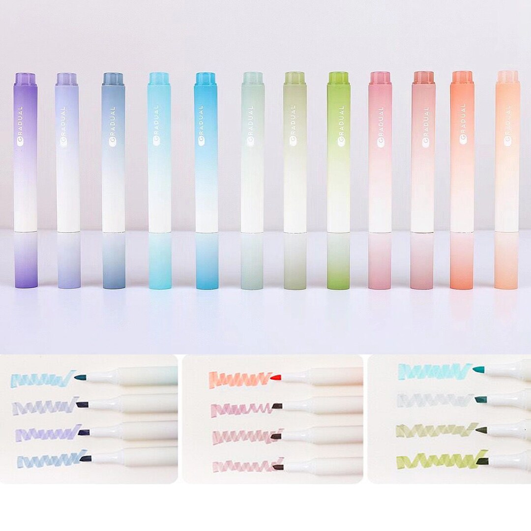 12 Pack Pastel Assorted Colors Highlighters Cute Bible Highlighters ...