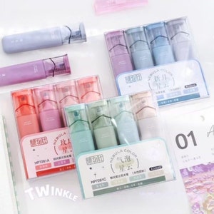 Glitter Highlighters Sparkle Markers - Chisel Tip, Pastel Colors, Eye ...