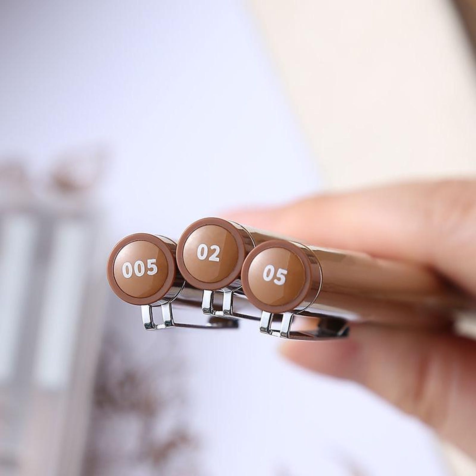 Set of 3 Brown/black Waterproof Fineliner Drawing Pens, Art Sketch ...
