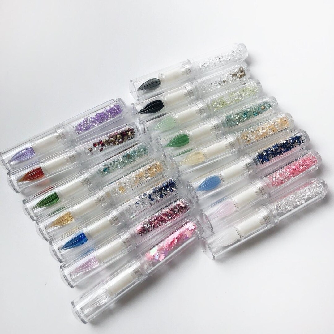 Mini Crystal Glass Dip Pen, Portable 3.46" Glitter Ink Pen for ...