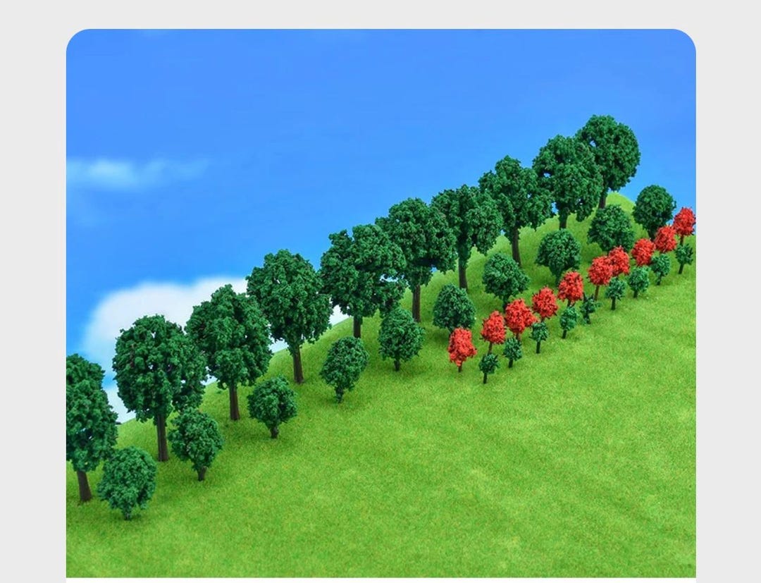 40-piece DIY Mini Tree Set for Architectural Models, TCB Trunk ...