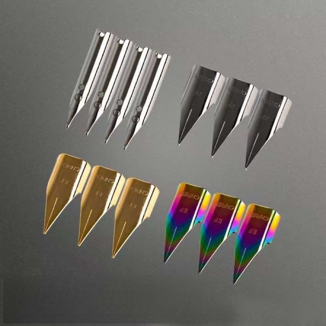 Fountain Pen Replacement Nibs, Extra Fine Iridium 0.38mm Nib, Hooded ...