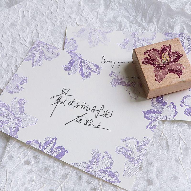 Lily Rubber Stamp - Etsy