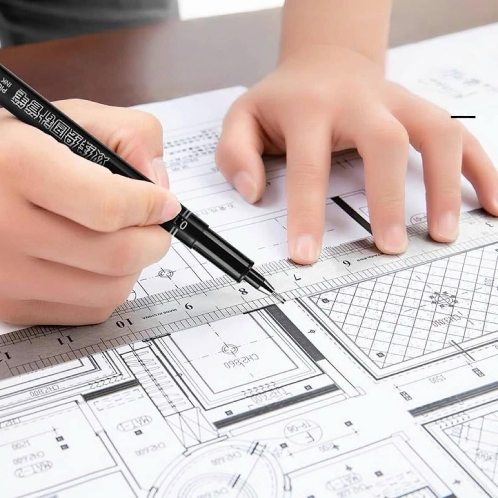 Dual Tip Fineliner Pens: Waterproof Double Line Drawing Set - Etsy